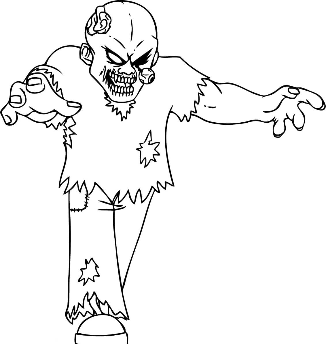 Coloriage Zombi D Halloween T l charger Et Imprimer Gratuit Sur