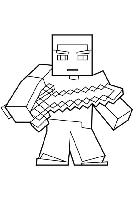 Coloriage Minecraft Steve T l charger Et Imprimer Gratuit Sur 