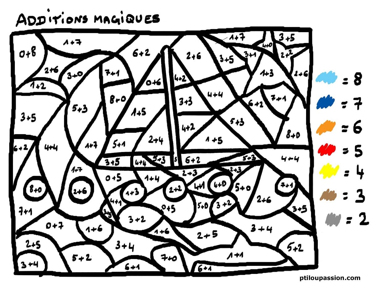 Coloriage Magique Addition Imprimer Sur ColoriageEnfant Com Coloriage Magique Addition Imprimer Sur ColoriageEnfant Com