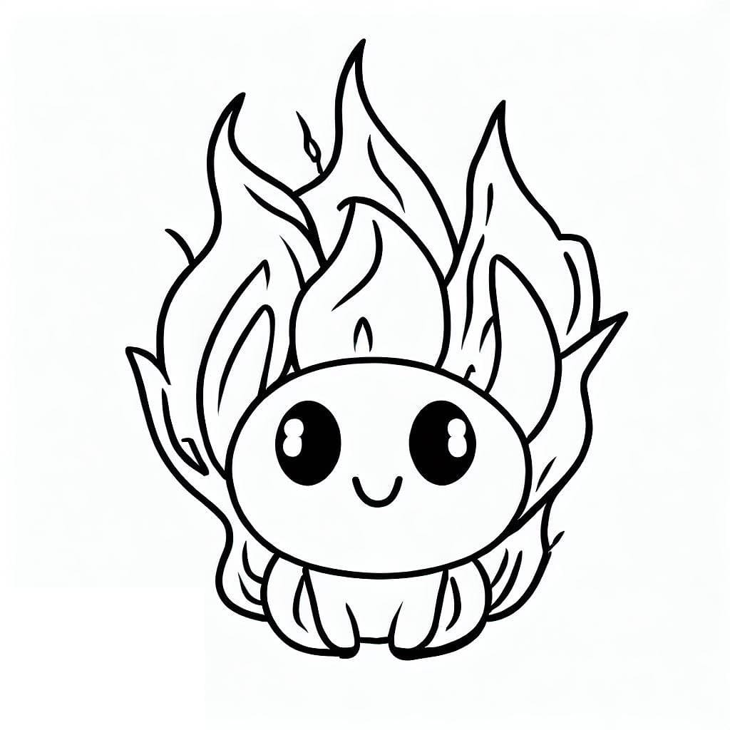Coloriage Feu Simple T l charger Et Imprimer Gratuit Sur