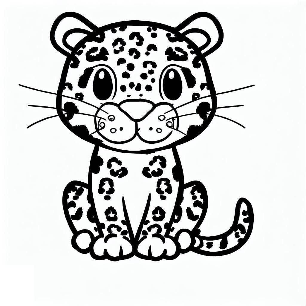 Coloriage L opard 4 T l charger Et Imprimer Gratuit Sur
