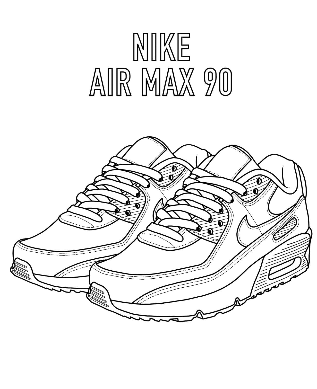 Coloriage Chaussure Nike Gratuit T l charger Et Imprimer Gratuit Sur