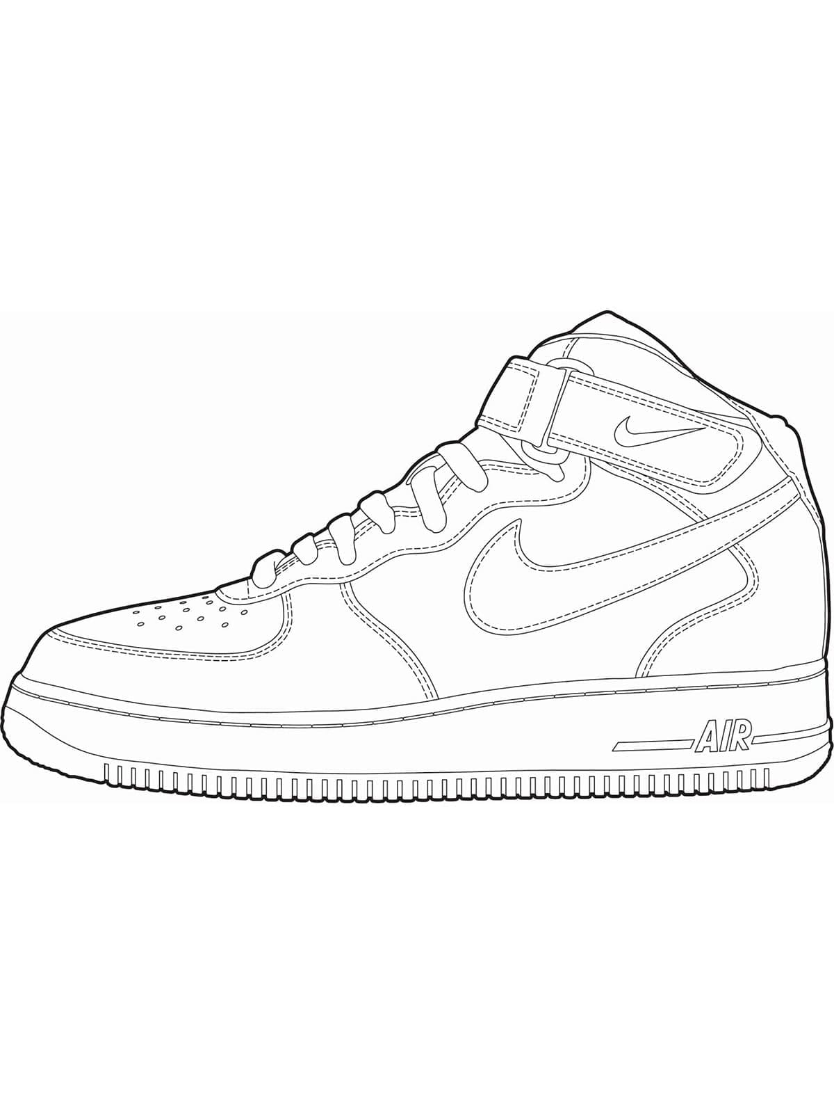 Coloriage Chaussures Nike T l charger Et Imprimer Gratuit Sur